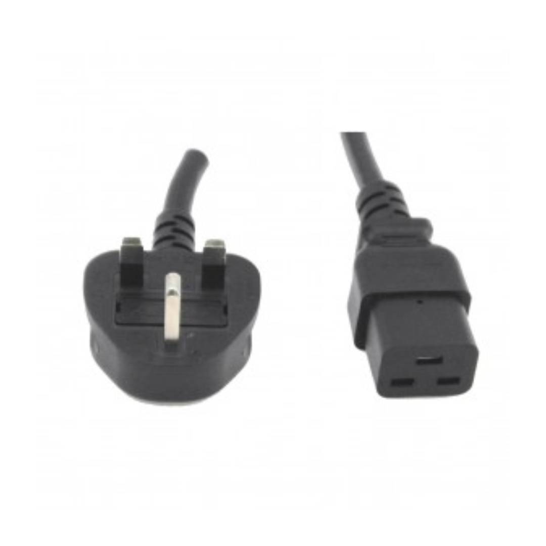 3-pin Plug to IEC C5 Power Cord – 6ft power cord with Eorpean Schuko plug - Overseas Converter